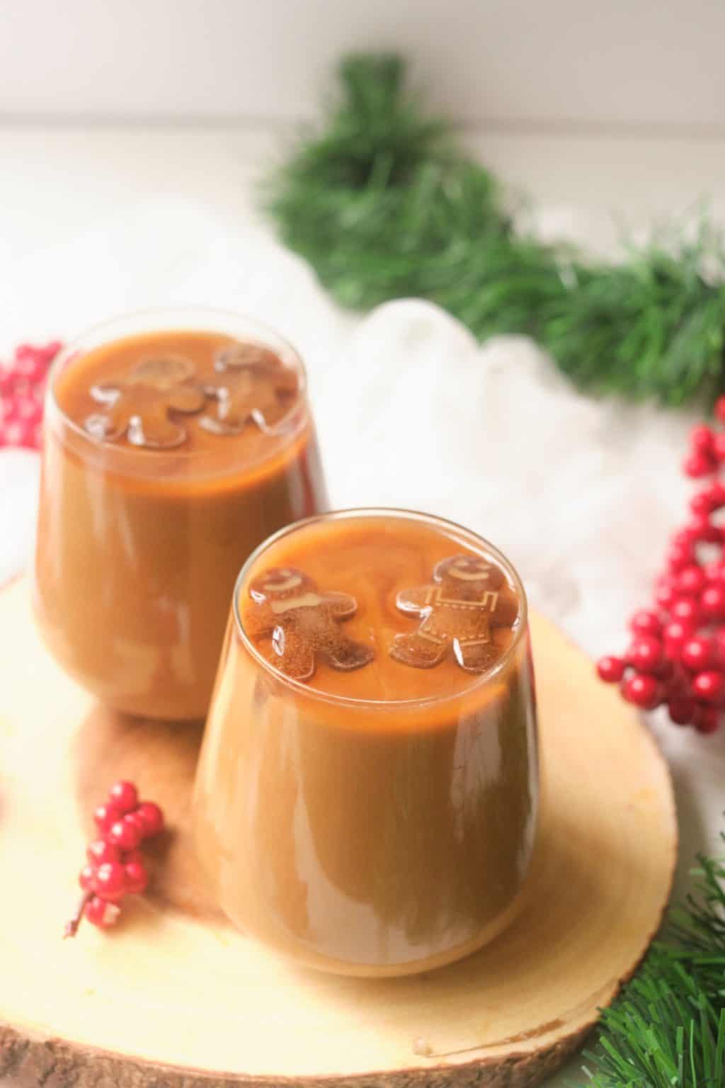 Christmas Iced Coffee With Coffee Ice Cubes | Creators Of Coffee