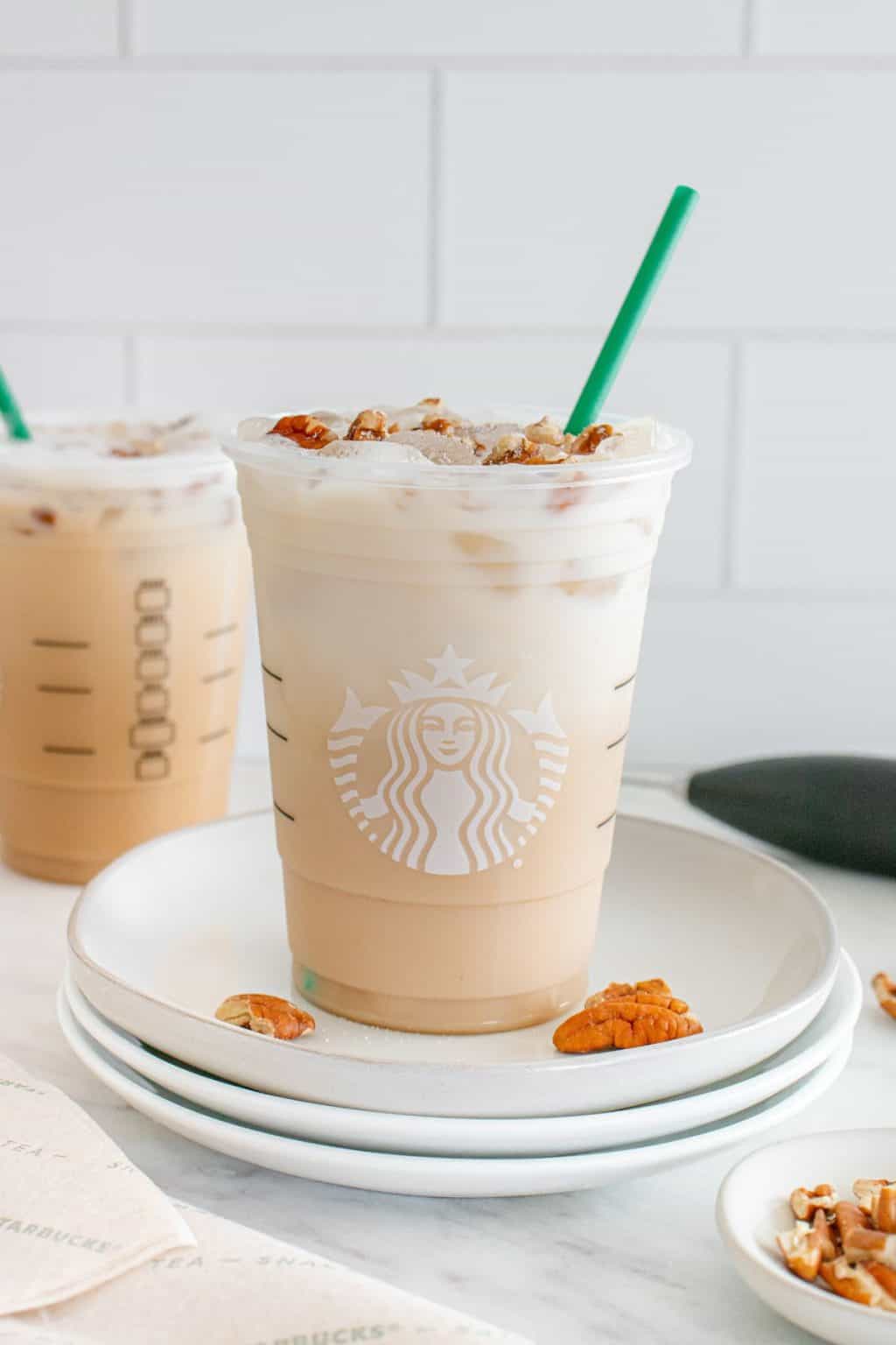 Starbucks Iced Pecan Crunch Oat Milk Latte Copycat Recipe | Creators Of ...