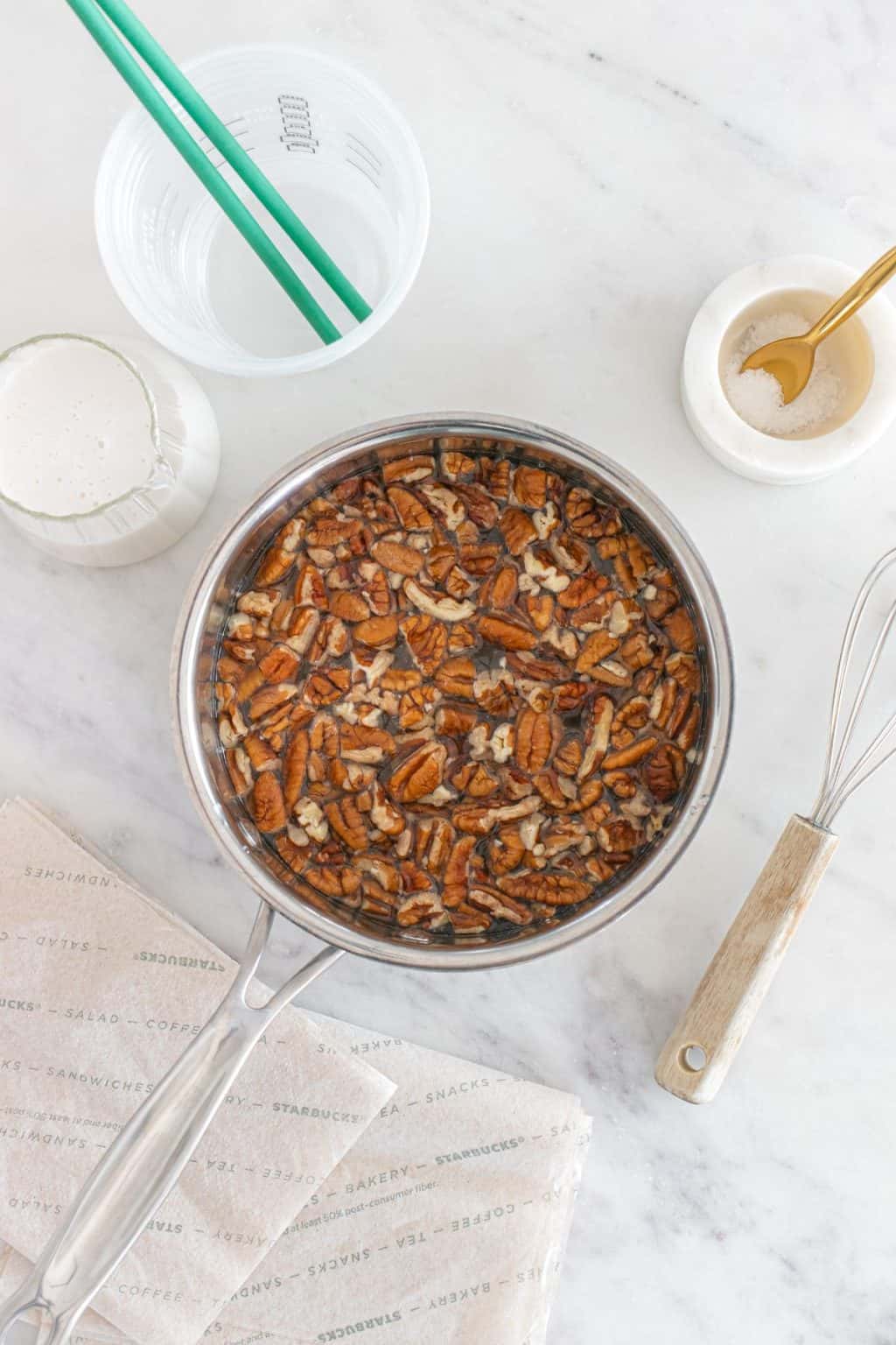 Starbucks Iced Pecan Crunch Oat Milk Latte Copycat Recipe | Creators Of ...