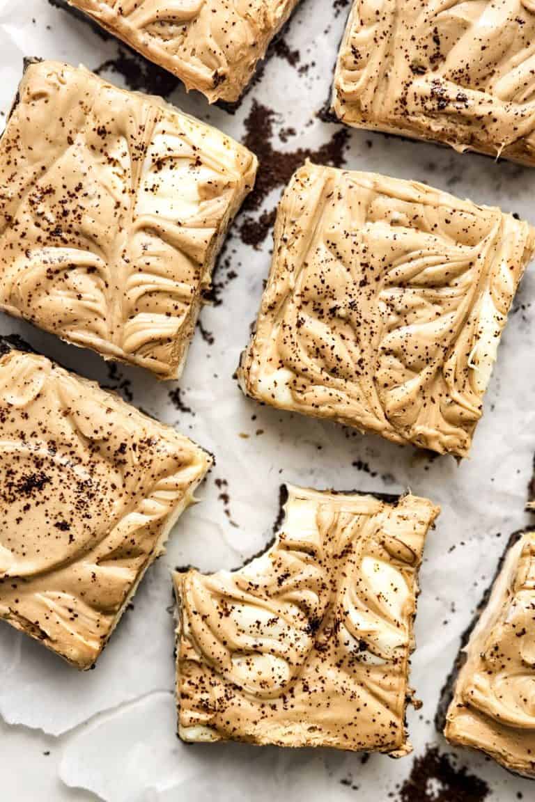 Espresso Swirl Cheesecake Bars | Creators Of Coffee