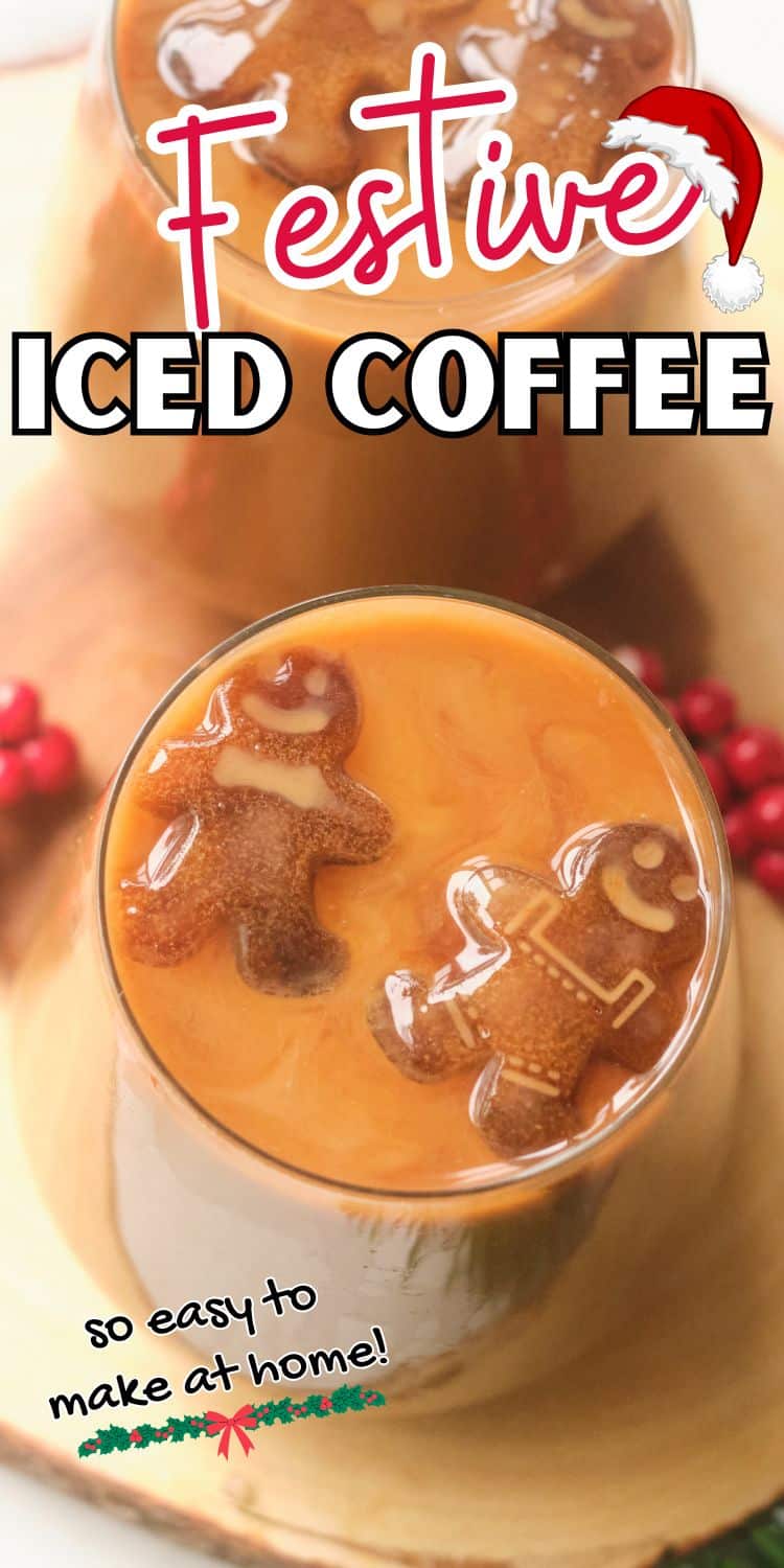 Christmas Iced Coffee With Coffee Ice Cubes | Creators Of Coffee